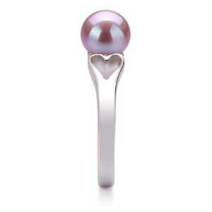 Jessica Lavender 6-7mm AA Quality Freshwater 925 Sterling Silver Cultured Pearl Ring For Women - Size-7