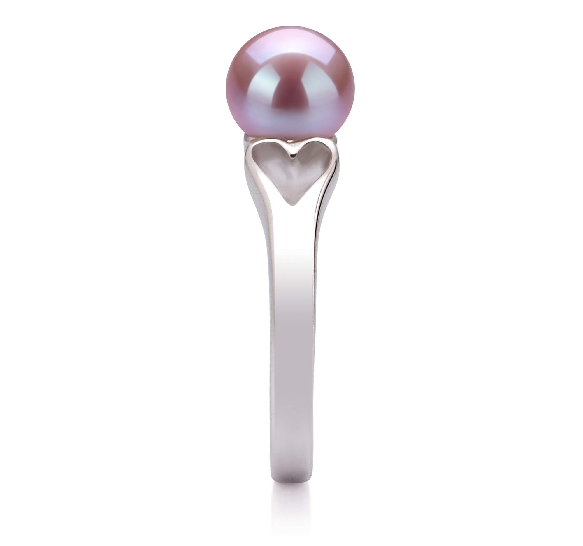 Jessica Lavender 6-7mm AA Quality Freshwater 925 Sterling Silver Cultured Pearl Ring For Women - Size-7