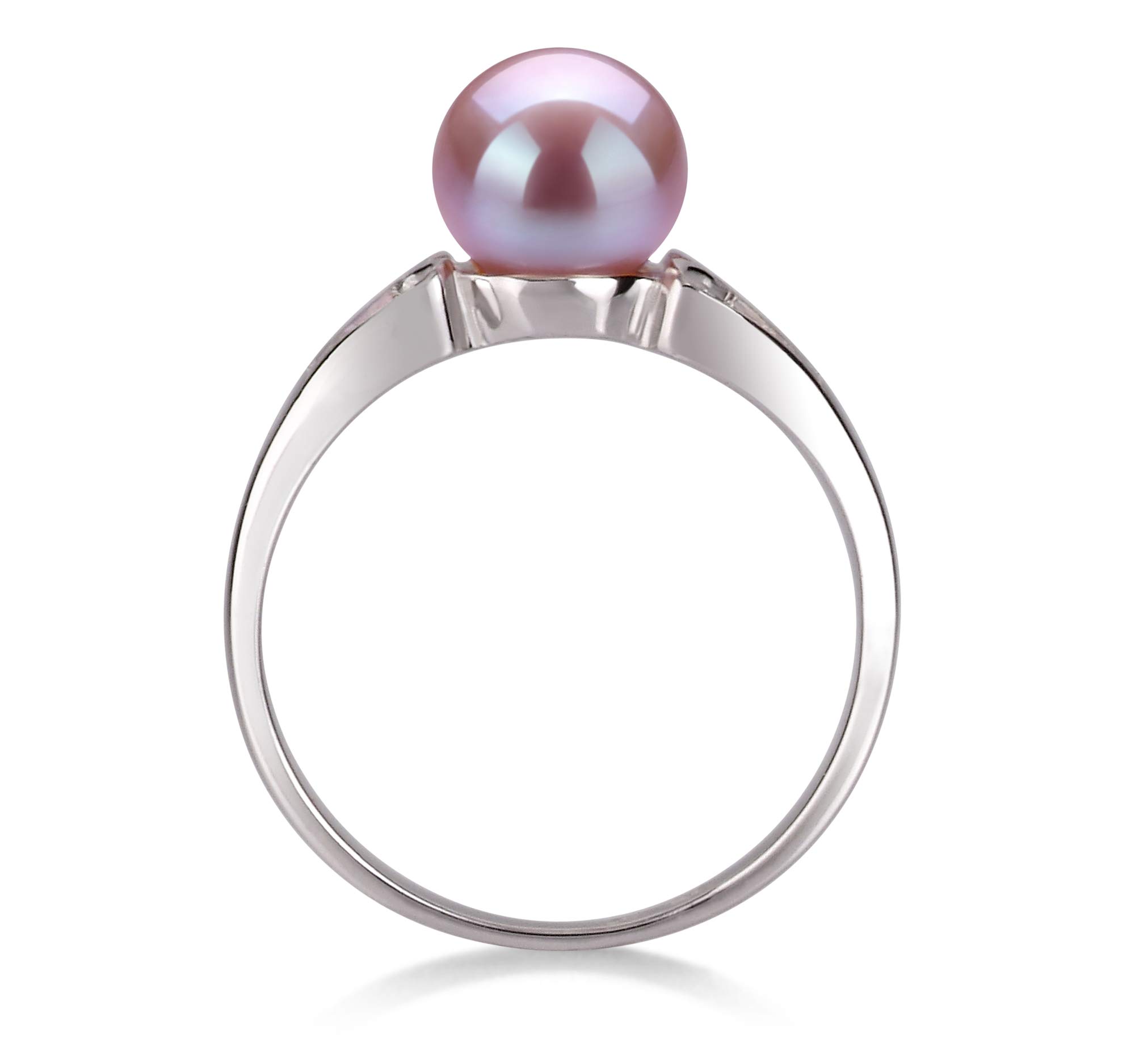 Jessica Lavender 6-7mm AA Quality Freshwater 925 Sterling Silver Cultured Pearl Ring For Women - Size-7