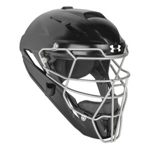 under armour uahg3abk ua converge/adult/catching mask/solid molded bk