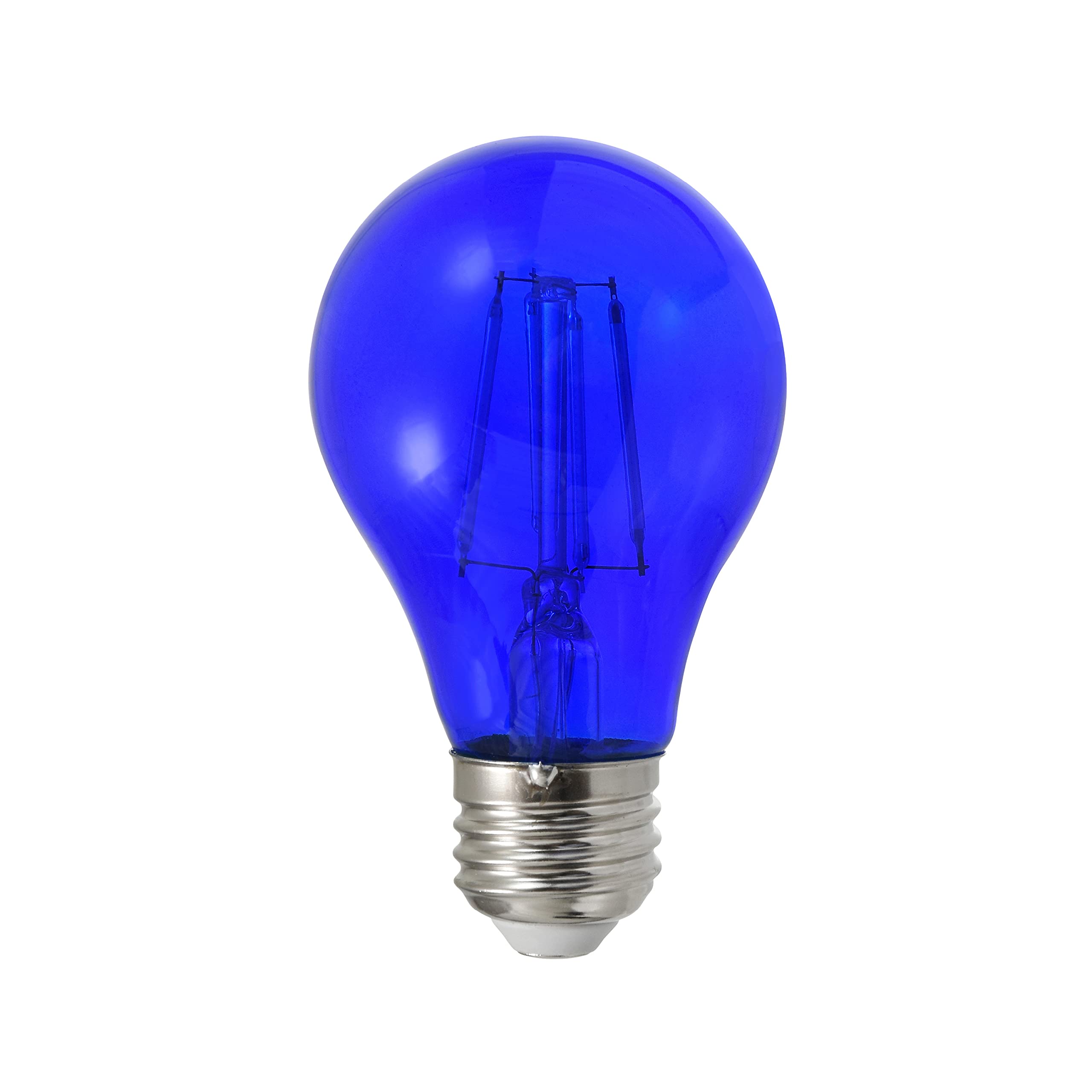 SYLVANIA LED Blue Glass Filament A19 Light Bulb, Efficient 4.5W, 40W Equivalent, Dimmable, E26 Medium Base - 1 Pack (40304)