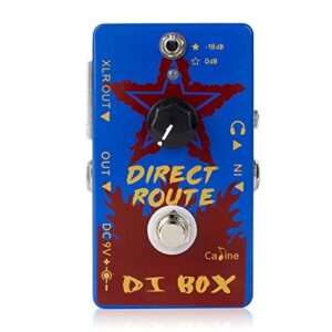 caline di box guitar pedal acoustic guitar amp distortions effects pedal direct route blue metal true bypass cp-64