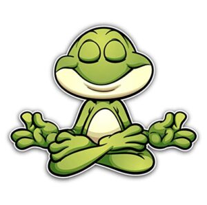 yoga frog sticker