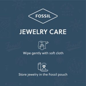 Fossil Women's Engravable Necklace, Color: Rose Gold (Model: JF03081791)