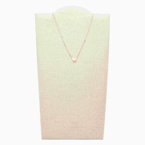 Fossil Women's Engravable Necklace, Color: Rose Gold (Model: JF03081791)