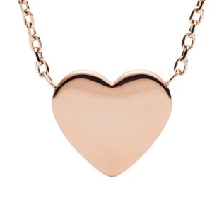 Fossil Women's Engravable Necklace, Color: Rose Gold (Model: JF03081791)