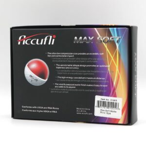 ACCUFLI Max Soft Golf Balls (Matte Pink 12PK)