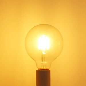 LED Vintage Antique Edison Bulb G30 8W LED Light Filament Bulb, Large Globe Bulb, E26 Base, Warm White 2700K, 70Watts Equivalent, 110-120VAC, Dimmable (8 Watt)