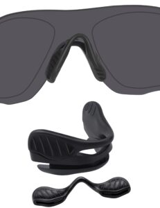 blazerbuck replacement nose piece pads for oakley evzero path/evzero pitch/evzero range/evzero blades sunglasses - black