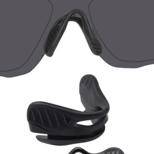 BLAZERBUCK Replacement Nose Piece Pads for Oakley EVZero Path/EVZero Pitch/EVZero Range/EVZero Blades Sunglasses - Black