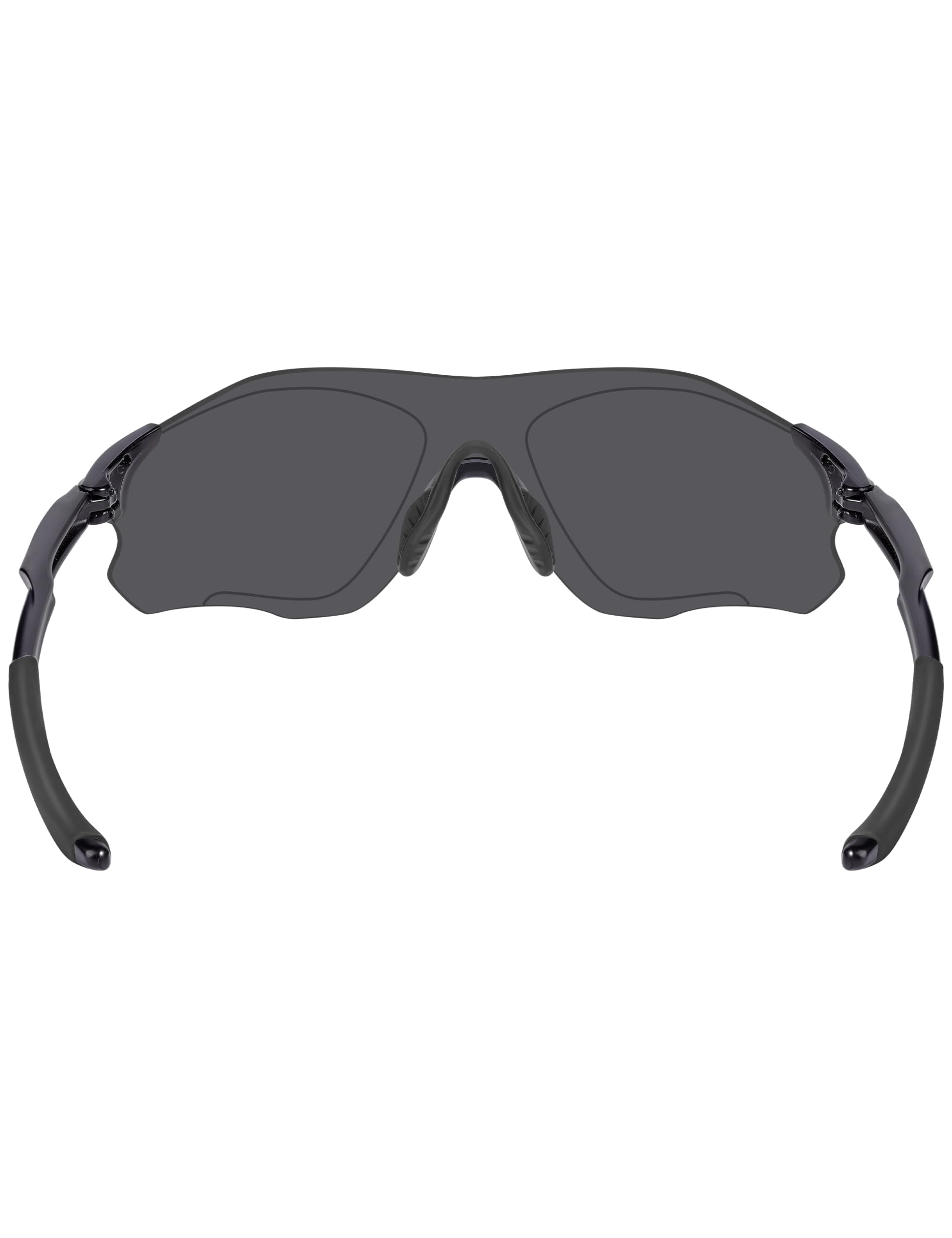 BLAZERBUCK Replacement Nose Piece Pads for Oakley EVZero Path/EVZero Pitch/EVZero Range/EVZero Blades Sunglasses - Black