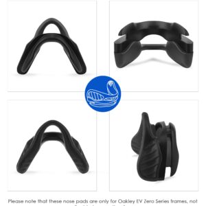 BLAZERBUCK Replacement Nose Piece Pads for Oakley EVZero Path/EVZero Pitch/EVZero Range/EVZero Blades Sunglasses - Black