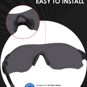 BLAZERBUCK Replacement Nose Piece Pads for Oakley EVZero Path/EVZero Pitch/EVZero Range/EVZero Blades Sunglasses - Black