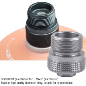 Camping Stove Adapter 1L Small Input and Lindal Valve Output Outdoor Gas Canister Valves to 1L MAPP Gas Adaptor