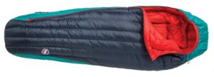 big agnes women's daisy mae (650 downtek) sleeping bag, 0 degree, petite, right zip