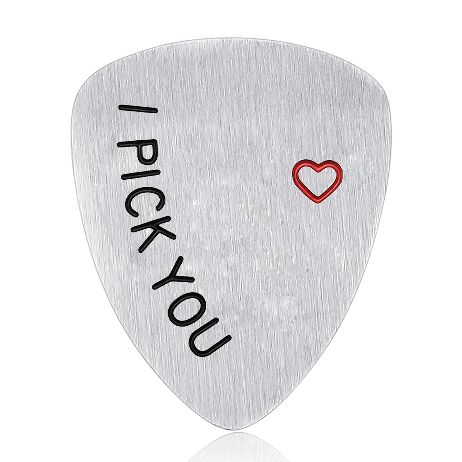 Husband Boyfriend Gifts Guitar Picks Gifts for Musician Husband Boyfriend Dad, Valentine's Day Gift for Him, Wedding Anniversary Present for Men (I Pick You)