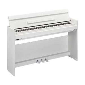 yamaha ydps54wh arius series slim digital console piano, satin white