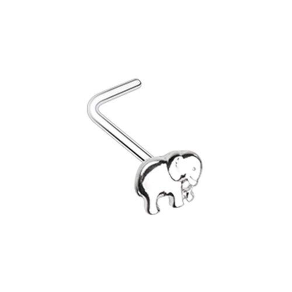 Wild & Free Elephant L-Shape Nose Ring