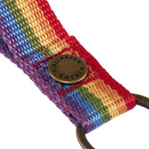 Fjallraven, Kanken Key Ring for Everyday Carry, Rainbow Pattern