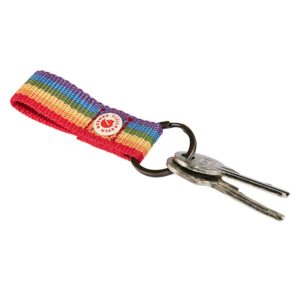 Fjallraven, Kanken Key Ring for Everyday Carry, Rainbow Pattern