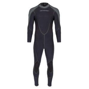 henderson 3mm men's aqua lock back zip dive fullsuit - black - x-large