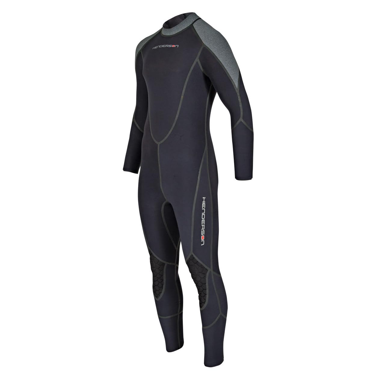 Henderson 3mm Men's Aqua Lock Back Zip Dive Fullsuit - Black - X-Large