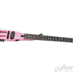 Anygig Electric Guitar Practice Portable Travel 82CM 1.6KG Pink Matte 25.5" Full Scale with Gigbag Right Handed