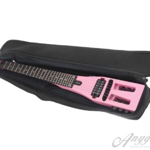 Anygig Electric Guitar Practice Portable Travel 82CM 1.6KG Pink Matte 25.5" Full Scale with Gigbag Right Handed