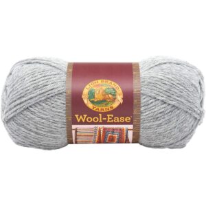 Lion Brand Wool Ease Yarn-10/Pk-Grey, 10/Pk, Grey Heather 10 Pack