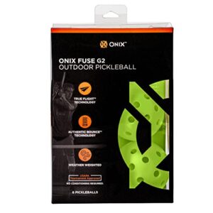 onix pickleball fuse g2 outdoor balls - greater balance and durability easy to control authentic bounce