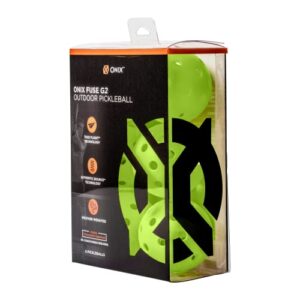 Onix Pickleball Fuse G2 Outdoor Balls - Greater Balance and Durability Easy to Control Authentic Bounce