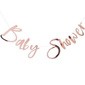 ginger ray rose gold baby shower bunting party decoration banner twinkle twinkle