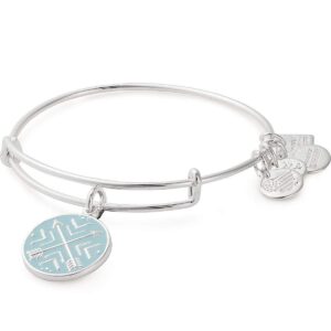 alex and ani path of symbols expandable bangle for women, arrows of friendship charm, shiny silver finish, 2 to 3.5 in