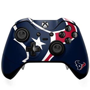 skinit decal gaming skin compatible with xbox one elite controller - officially licensed nfl houston texans large logo design