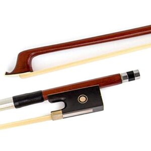 AMZZ Professional Full Size 4/4 Violin Bow Well Balanced Round Brazil Wood Stick Horsehair （4 4 Violin Bow）