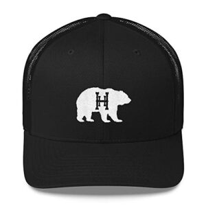 humble hype bear trucker cap black