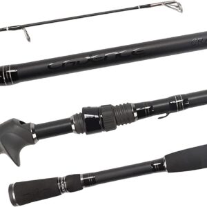 Cadence CR6B Baitcasting Rods Fast Action Fishing Rods Lightweight Portable Casting Rods with 30 Ton Carbon Exposed Blank Reel Seat Stainless Steel Guides with SiC Inserts Baitcast Rods