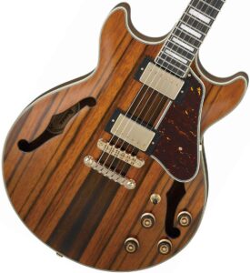 ibanez am93me artcore expressionist macassar ebony semi-hollow body