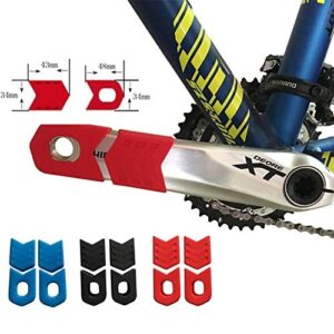 ENLEE Bicycle Crank Protector, MTB Mountain Bike Crankset Caps Protector, DH FR AM XC Bicycle Crank Arm Boots Protective Gear Universal - – Protect and Style Your cranks