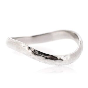 sovats chic hammered thumb ring for women 925 sterling silver rhodium plated - simple, stylish &trendy nickel free ring, size 7