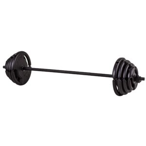 the step fitness deluxe barbell weight set, 60 lbs with bar, collars, and weights