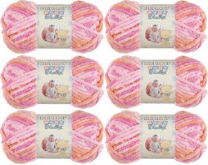 bernat baby blanket yarn-6/pk-peachy, 6/pk, peachy 6 pack