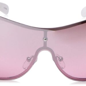 Southpole womens 1024sp Classic Metal UV Protective Shield Sunglasses for Women Trendy Gifts Women 170 mm, Silver & Pink, mm US