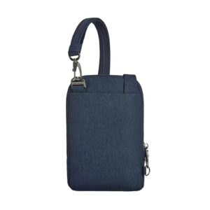 Travelon Anti-Theft Metro Stadium Mini Crossbody, Navy Heather