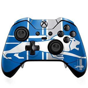 skinit decal gaming skin compatible with xbox one elite controller - officially licensed nfl detroit lions retro logo design