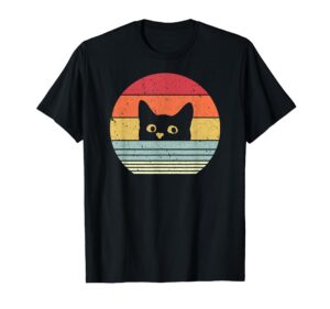 cat shirt. retro style t-shirt