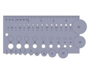 crb professional tip and guide sizing guage