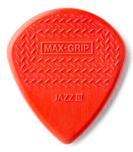 dunlop nylon max grip jazz iii guitar picks 6-pack 1.38 mm