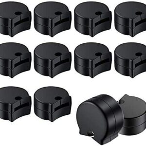 Patelai 12 Pack Rubber Clarinet Thumb Rest Cushion Protector Fit for Most Clarinet, Black