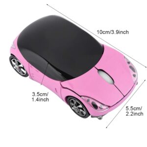 ASHATA 2.4G Car Mouse with USB Reciver 1600DPI Optical Mouse for PC Computer Laptop Tablet, High Cute Mouse for Win XP//Win7/ME/2000/for Mac OS ()